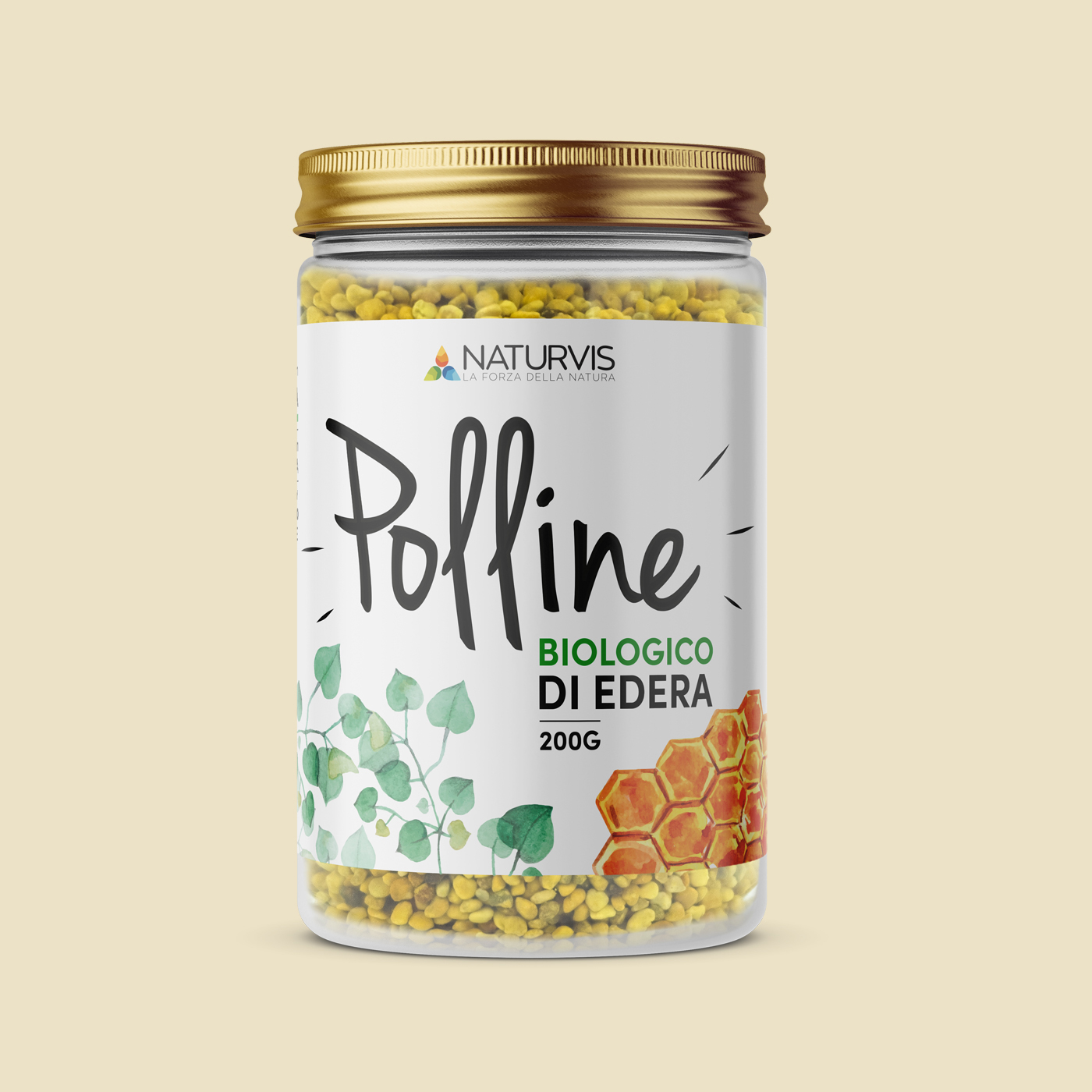 Polline d'api di edera italiano biologico: vitamine e sali minerali